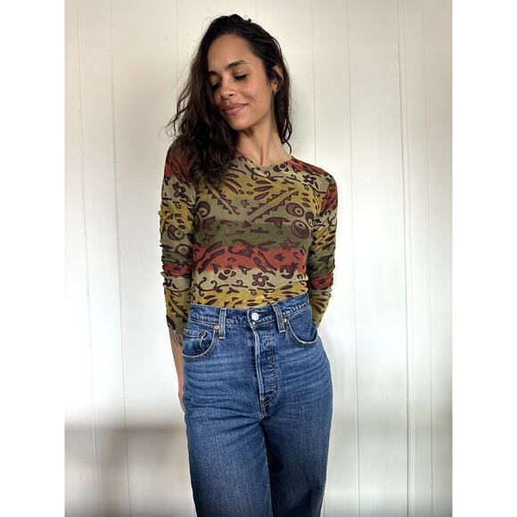 American Vintage | Tops | Vintage Sheer Top | Poshmark